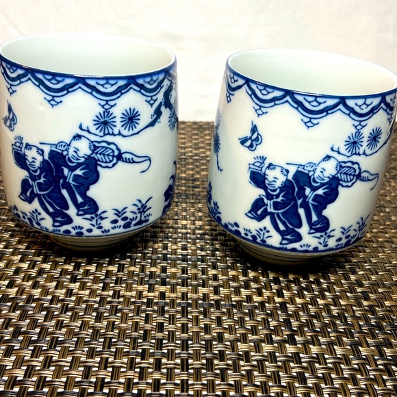 Accents | Vintage Japanese Karako Nabeshima Design Porcelain Cups 3 ...